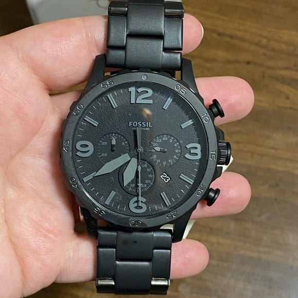 Fossil | Accessories | Fossil Mens Nate Quartz Stainless Steel Chronograph Watch | Poshmark